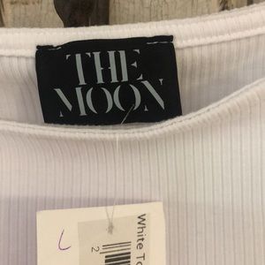 The Moon | Tops | Nwt The Moon White Top With Sheer Puff Shoulder ...